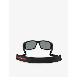 Prada Rectangle-frame Nylon Sunglasses