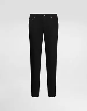 Dolce & Gabbana Washed Black Slim-fit Jeans - Multicolor