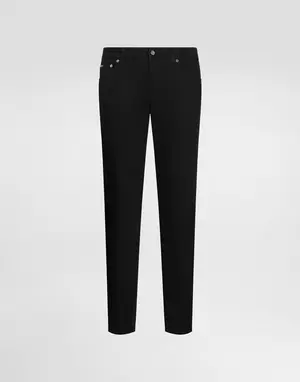 Dolce & Gabbana Washed Black Slim-fit Jeans - Multicolor