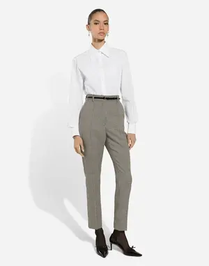 Dolce & Gabbana Tailored Houndstooth Wool Pants