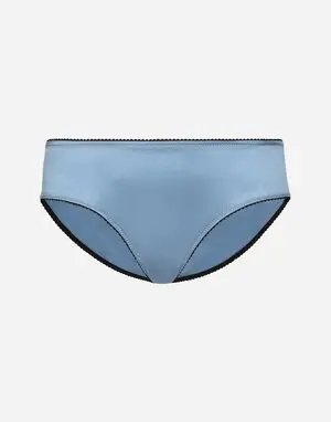 Dolce & Gabbana Satin Panties - Light Blue