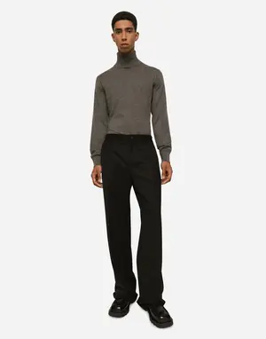 Dolce & Gabbana Extra-fine Cashmere Turtleneck Sweater - Grey