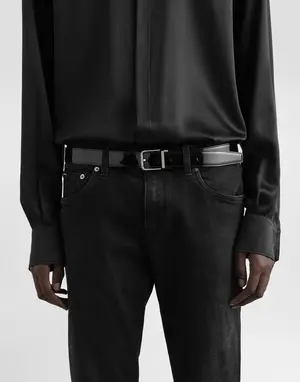 Dolce & Gabbana Patent Calfskin Belt