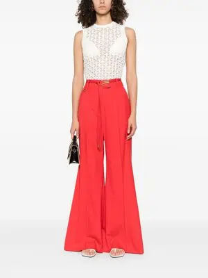 Zimmermann Crush Trousers - Red