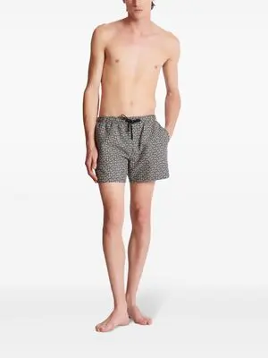 Balmain Pb Labyrinth-print Swim Shorts