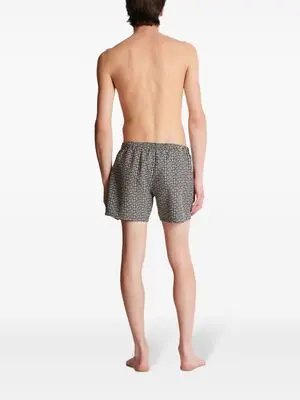 Balmain Pb Labyrinth-print Swim Shorts
