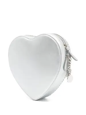 Stella McCartney Falabella Heart Crossbody Bag - Silver