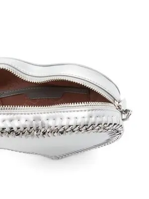 Stella McCartney Falabella Heart Crossbody Bag - Silver