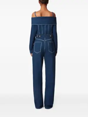 Nina Ricci Off-shoulder Denim Jacket