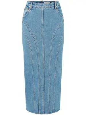 Nina Ricci Panelled Denim Midi Skirt