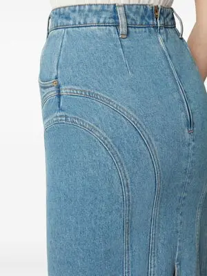Nina Ricci Panelled Denim Midi Skirt