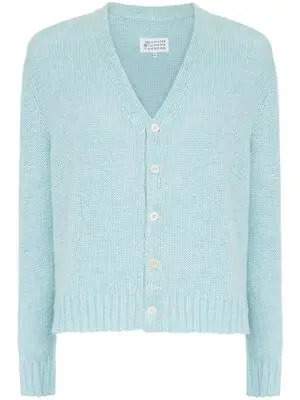 MAISON MARGIELA Hemp Cardigan - Blue
