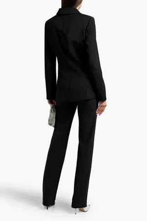 Oscar De La Renta Embroidered Wool Blazer