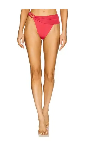 VIX PAULA HERMANNY Holly Hot Pants Brazilian Bikini Bottom - Red