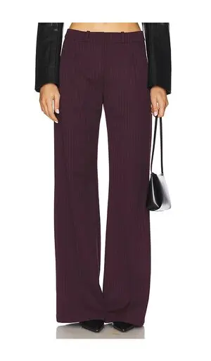 Amanda Uprichard Slater Pants - Burgundy