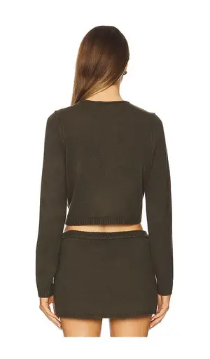 WeWoreWhat Fitted Crewneck Cardigan
