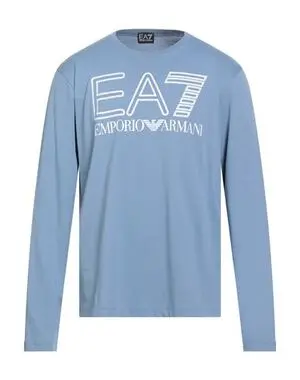 EA7 Man T-shirt Navy Size Xs Cotton Blue