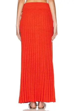Christopher Esber Straccio Knitted Skirt - Red