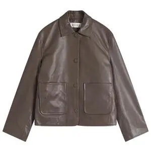 RÓHE Patch Leather Jacket