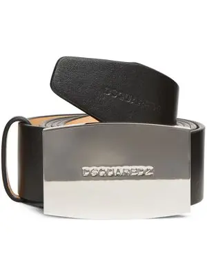 Dsquared2 Logo-buckle Leather Belt - Black