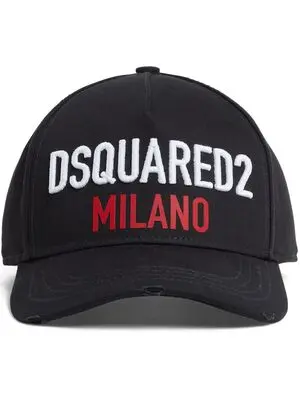 Dsquared2 Embroidered Logo Baseball Cap - Black