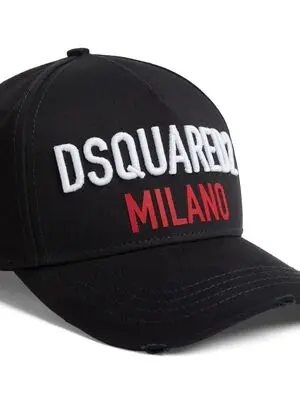 Dsquared2 Embroidered Logo Baseball Cap - Black