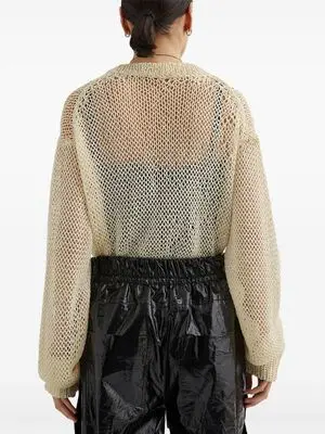 JIL SANDER Open Knit Sweater - Neutrals