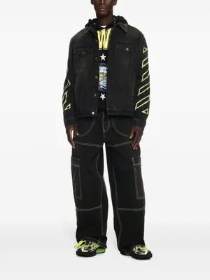 Off-White Irregular Cargo Jeans - Black