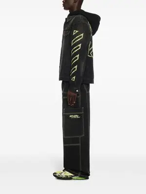 Off-White Irregular Cargo Jeans - Black