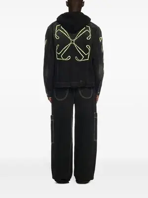Off-White Irregular Cargo Jeans - Black