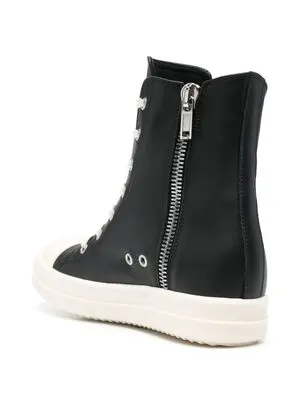 Rick Owens Leather High-top Sneakers