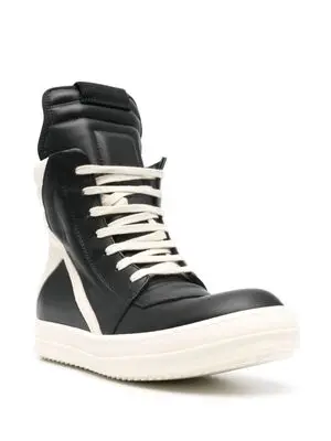 Rick Owens Hollywood Geobasket Sneakers - Black