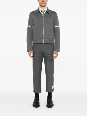 Thom Browne Rwb-stripe Zip-up Jacket