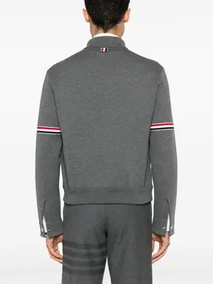 Thom Browne Rwb-stripe Zip-up Jacket