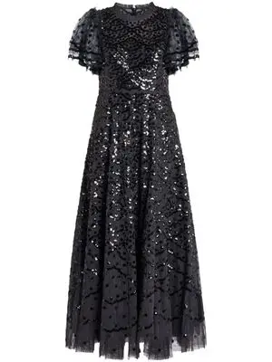 NEEDLE & THREAD Sequinned Maxi Dress