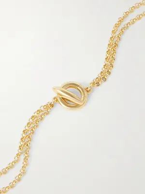ROXANNE ASSOULIN The Puffy Initial -tone Necklace