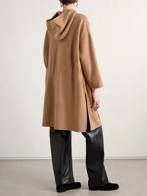 Max Mara Miele Hooded Wool-blend Felt Coat