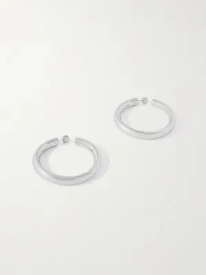 JENNIFER FISHER Jamma -plated Hoop Earrings - Silver