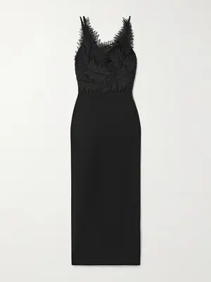 black wedge heel dress shoes AJE 'Violette Bubble Hem' Maxi BLACK  HONEY HIRE BOUTIQUE