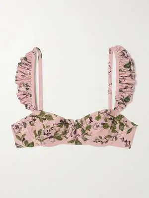 Agua Bendita Kiwi Wisteria Bikini Top