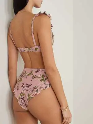 Agua Bendita Kiwi Wisteria Bikini Top