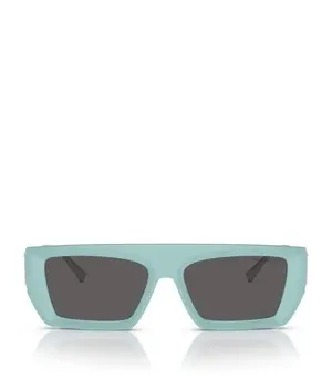 Tiffany & Co. Injected Rectangular Sunglasses - Blue