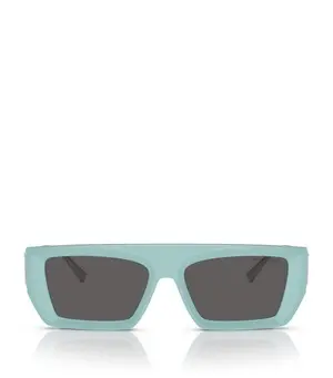 Tiffany & Co. Injected Rectangular Sunglasses - Blue