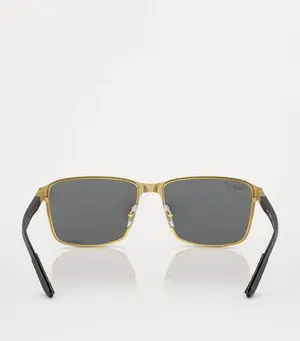 Ray-ban Metal Square Frame Sunglasses - Black