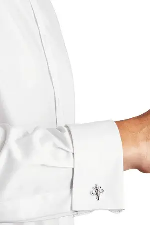 CHARLES TYRWHITT Luxury Twill Slim Fit Shirt Double Cuff