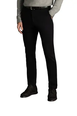 CHARLES TYRWHITT Slim Fit Ultimate Non-iron Chino - Black
