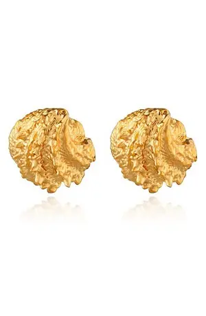 CHRISTINA CARUSO Small Shell Stud Earrings