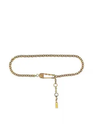Versace Safety Pin Chain Belt - Gold