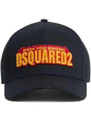 Dsquared2 Embroidered Logo Cap - Black