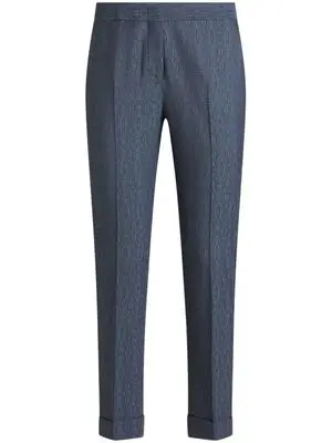 Etro Geometric-pattern Tailored Trousers